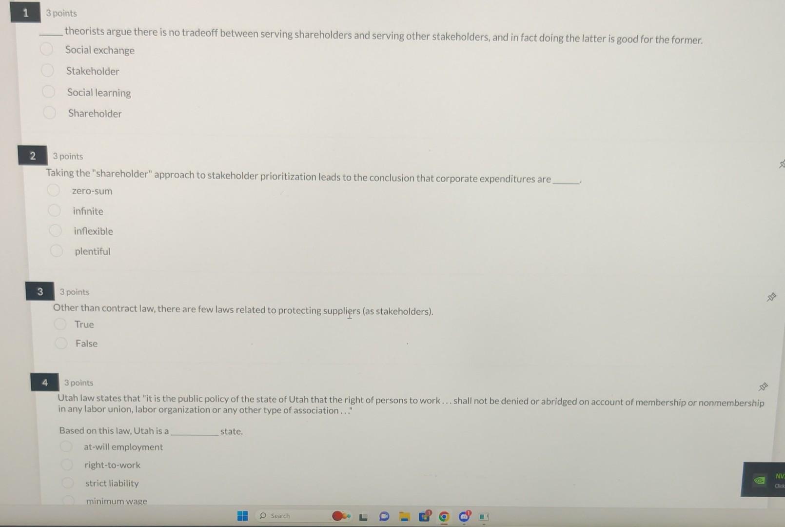 Solved 3 points theorists argue there is no tradeoff between | Chegg.com