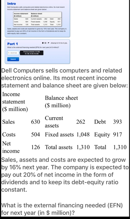 Solved Expert Q&A Done Intro Part 1 Dell Computers sells | Chegg.com