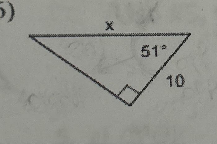 Solved Find the missing side. Round to the nearest tenth. | Chegg.com