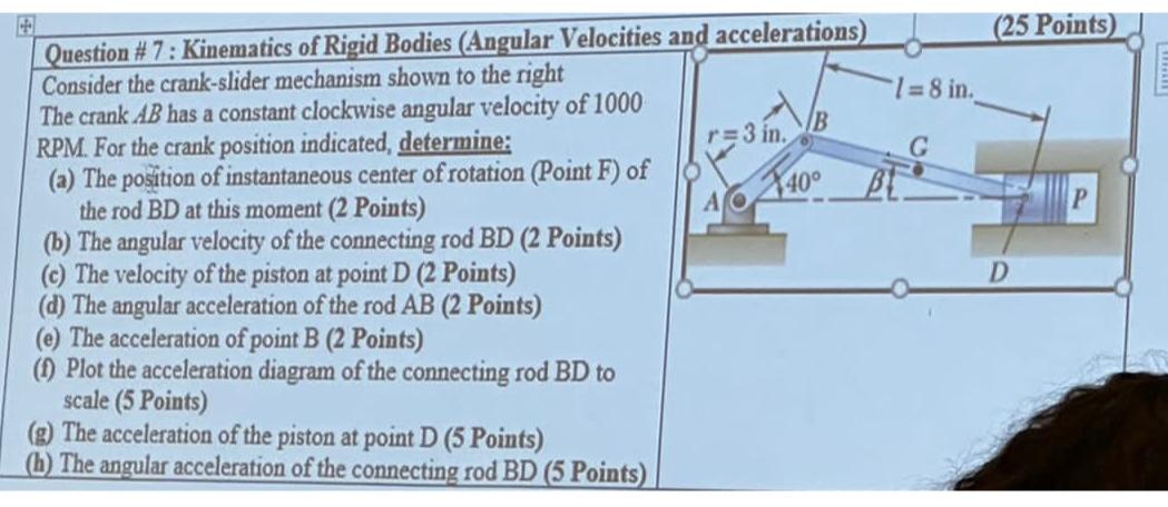 Solved Question 7 Kinematics Of Rigid Bodies Angular