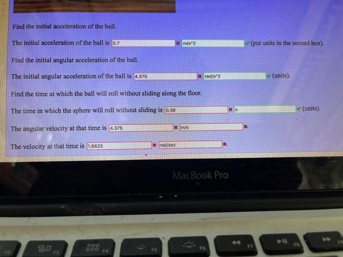 Solved A 8kg bowling ball with uniform mass and radius 0.16 | Chegg.com