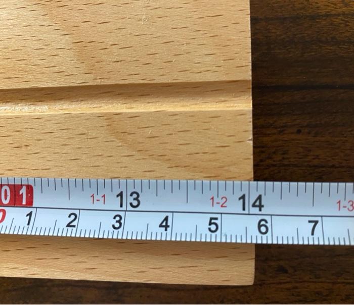 Solved MEASSURE THE LENGTH OF THE WOODEN BOARD TO 0.001m and | Chegg.com