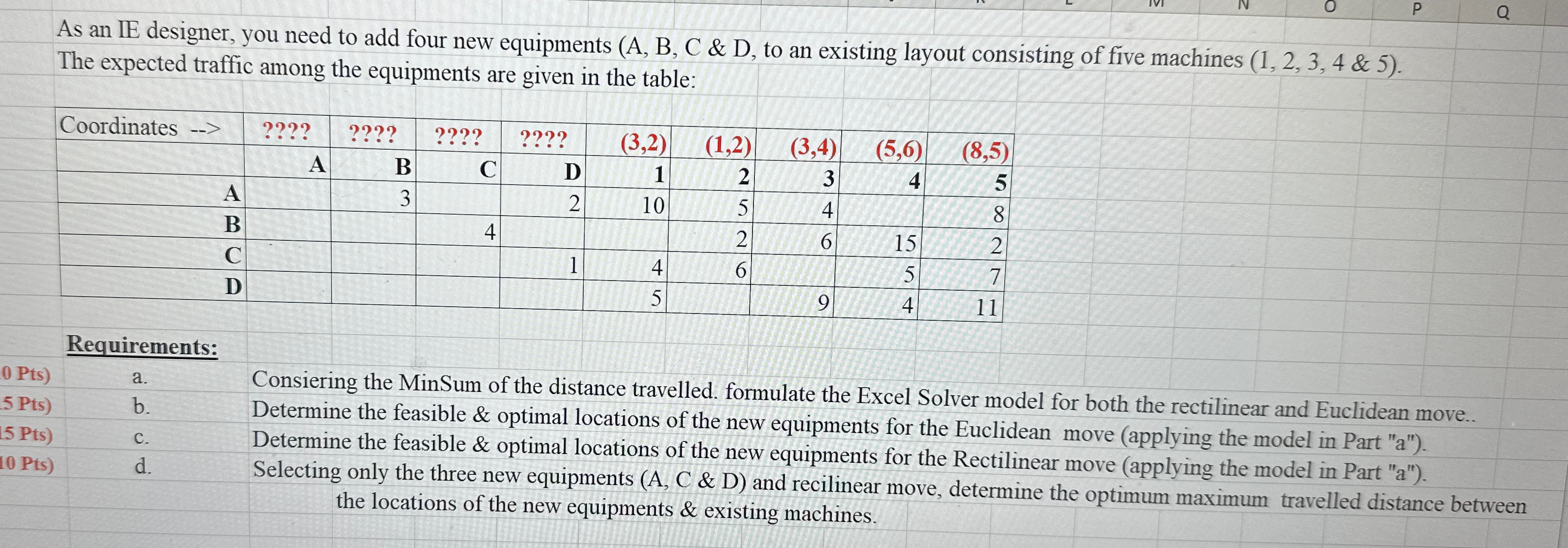Solved As an IE designer, you need to add four new | Chegg.com
