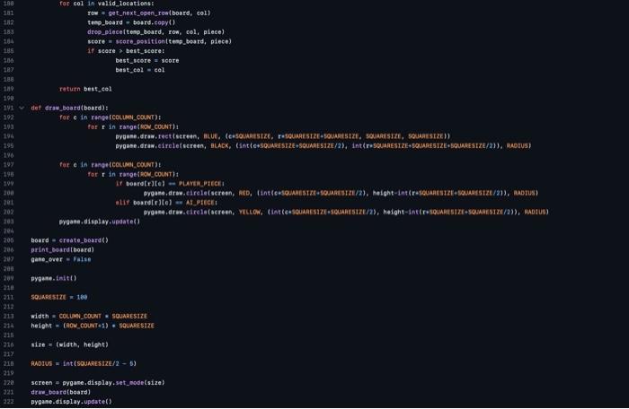 Solved 224 mytont = pygame. font. Sys Font ("monospace", 75) | Chegg.com