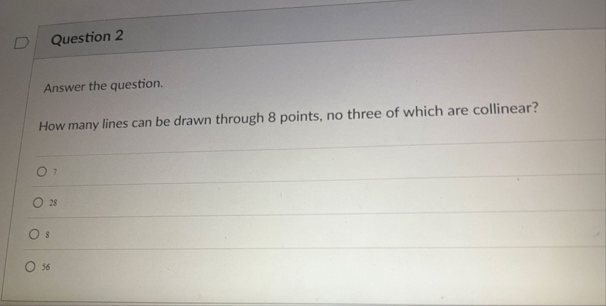 Solved Question 2Answer the question.How many lines can be | Chegg.com