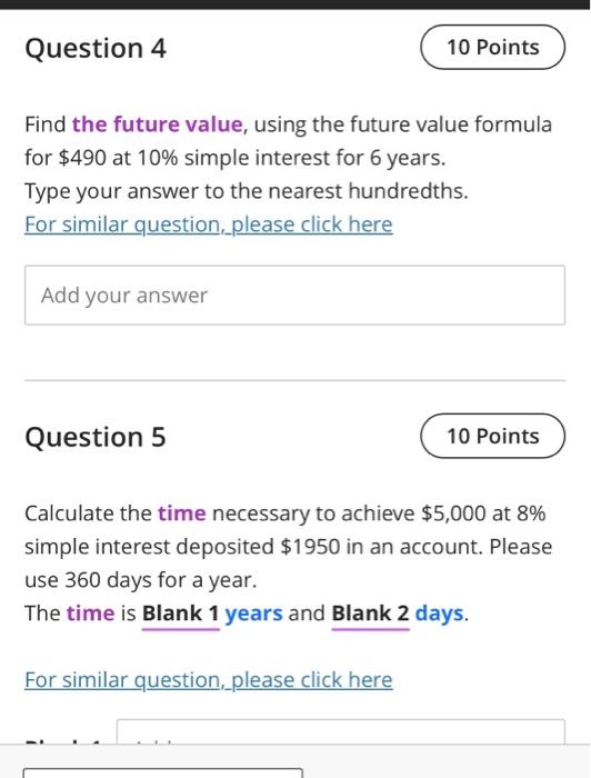 Solved Find the future value, using the future value formula | Chegg.com