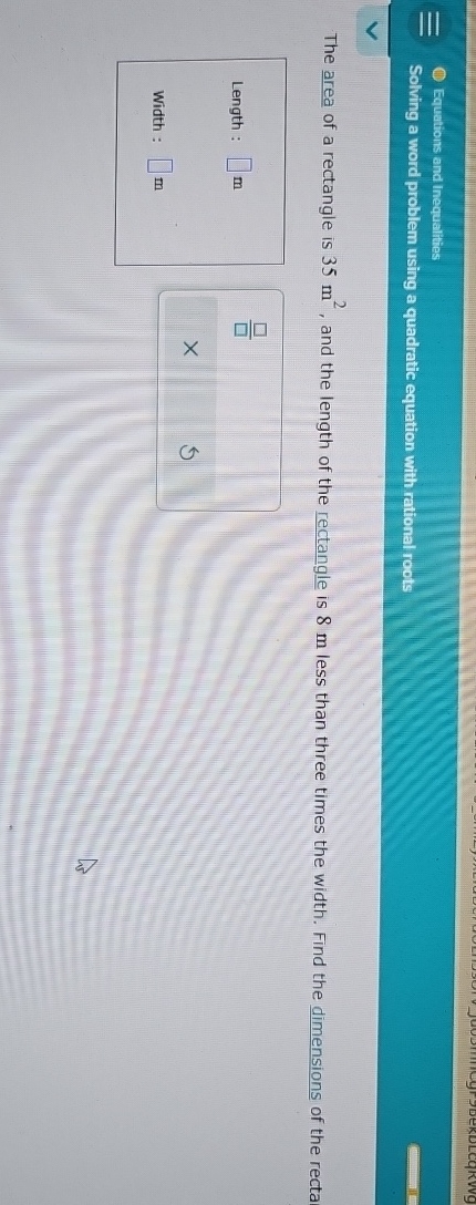 Solved Equations and InequalitiesSolving a word problem | Chegg.com