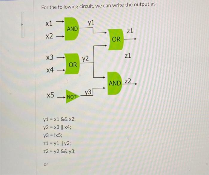 Solved For the following circuit, we can write the output | Chegg.com