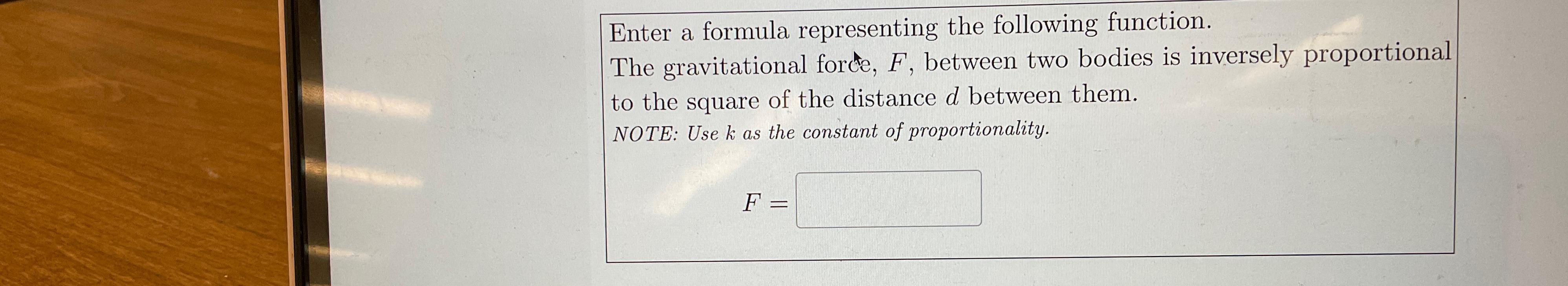 Solved Enter a formula representing the following | Chegg.com