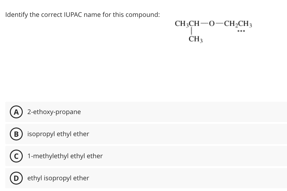 Solved Identify the correct IUPAC name for this | Chegg.com