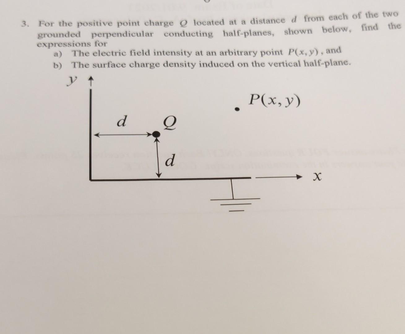 Solved 3. For the positive point charge Q located at a | Chegg.com