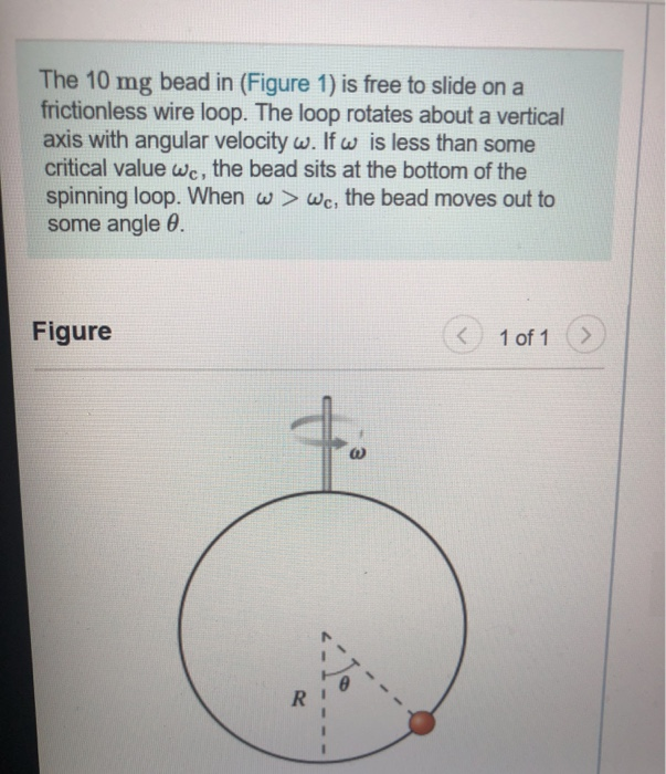The 10 mg bead in (Figure 1) is free to slide on a | Chegg.com