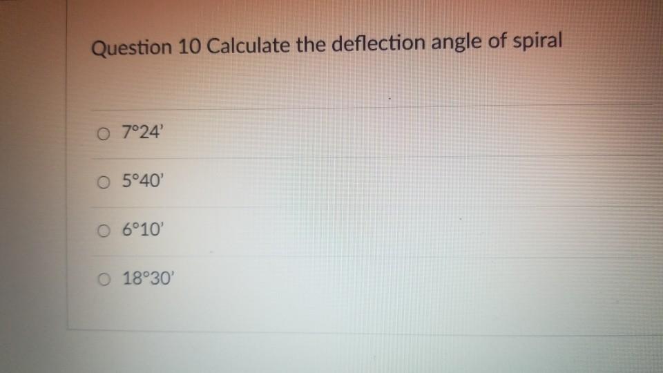 Solved Question: two tangents intersect at a deflection | Chegg.com