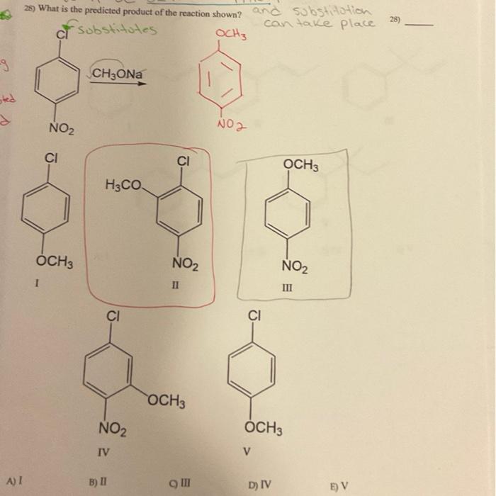 Solved On my answer key it says the correct answer is B (II) | Chegg.com