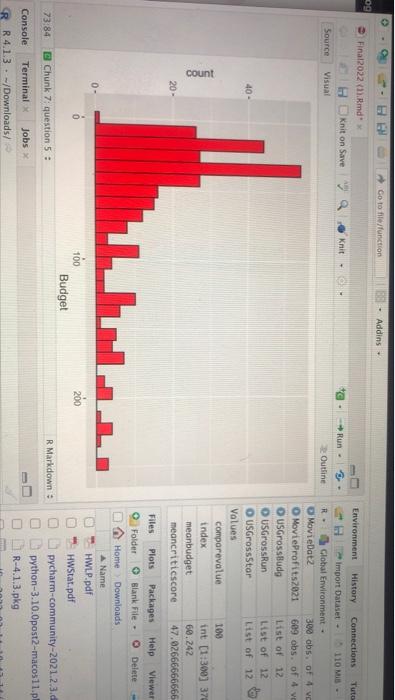 Solved Go to file/function Addins - og Final2022md- H Knit | Chegg.com