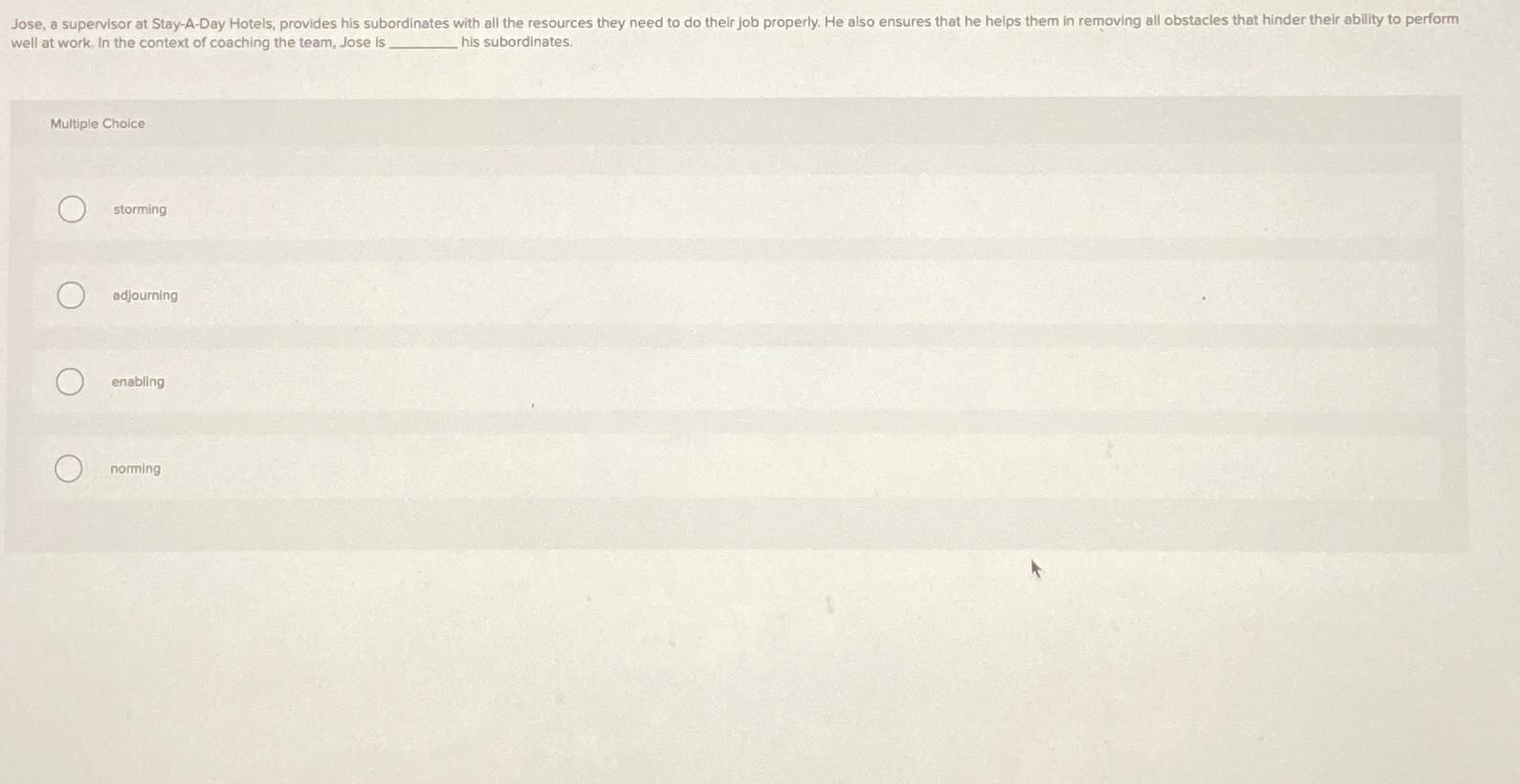Solved well at work in the context of coaching the team, | Chegg.com