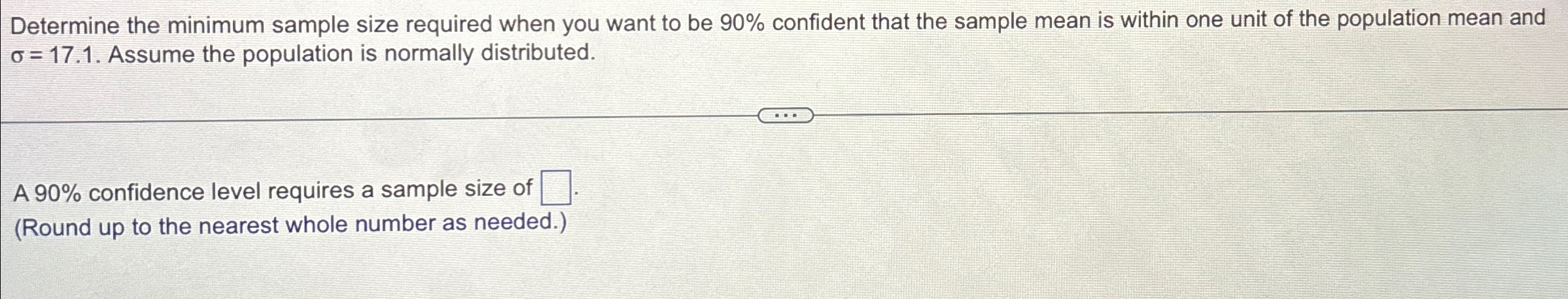 Solved Determine the minimum sample size required when you | Chegg.com