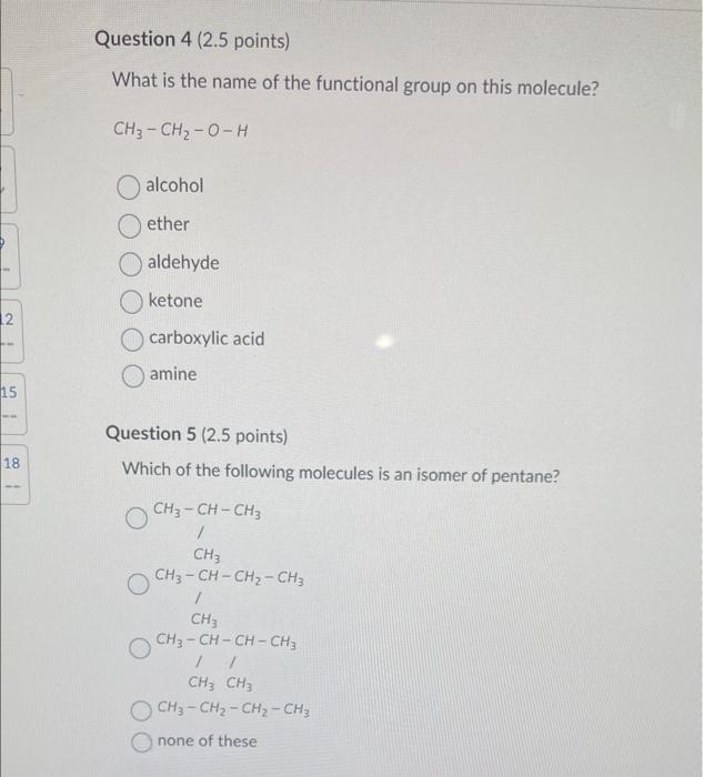 Solved What is the name of the functional group on this | Chegg.com