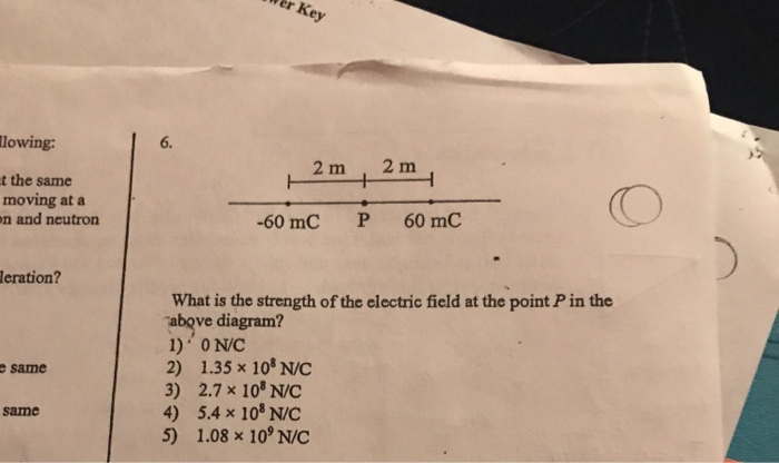Solved Wer Key llowing: 2 m2 m at the same moving at a en | Chegg.com