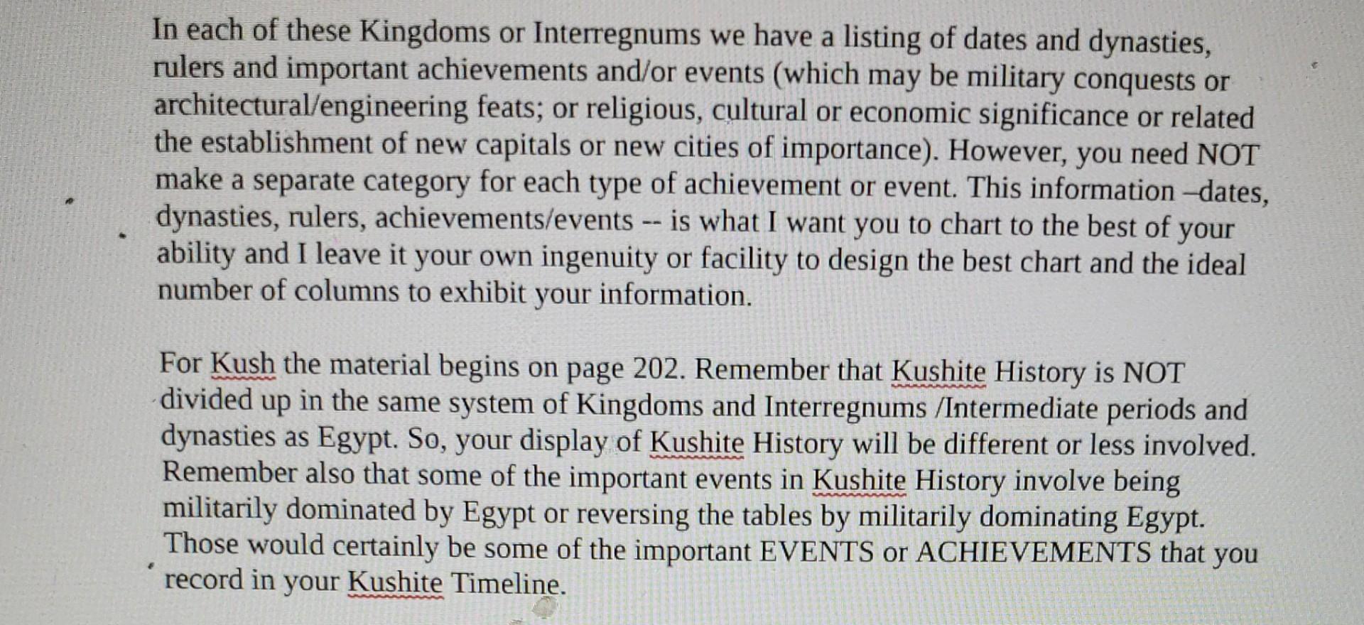 In each of these Kingdoms or Interregnums we have a | Chegg.com