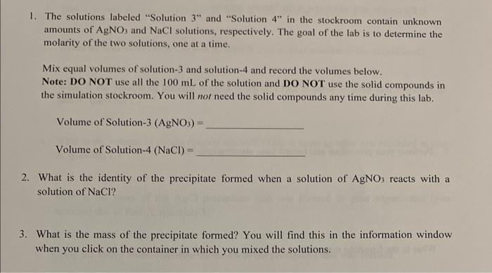 Solved 1. The solutions labeled "Solution 3 " and "Solution | Chegg.com