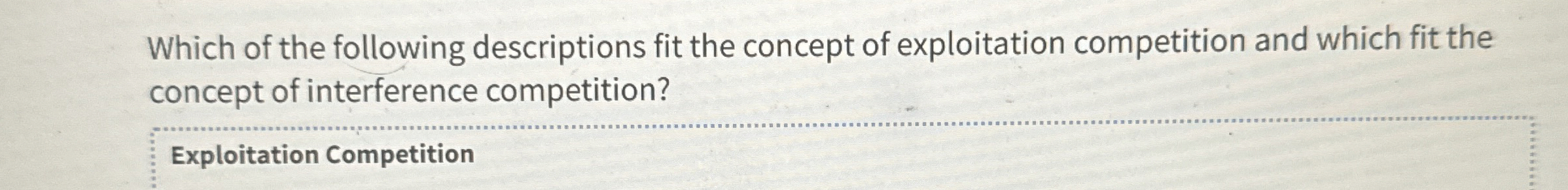 Solved Which of the following descriptions fit the concept | Chegg.com
