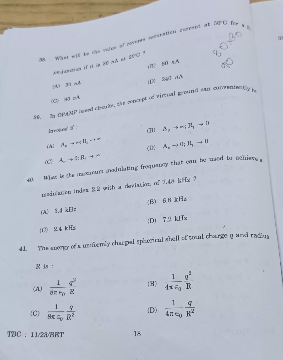 Solved What will be the value of reverse saturation current | Chegg.com