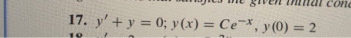 Solved In Problems 17 through 26, first verify that y(x) | Chegg.com