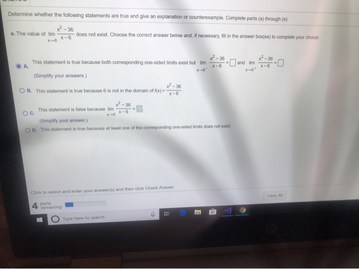 Solved Determine whether the following statements are true | Chegg.com