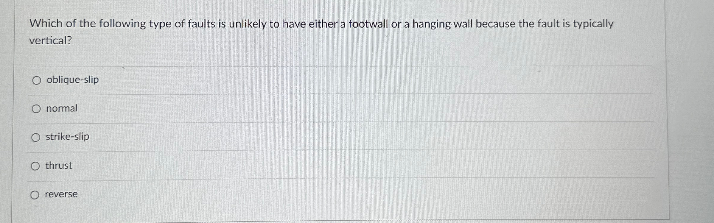 Solved Which of the following type of faults is unlikely to | Chegg.com