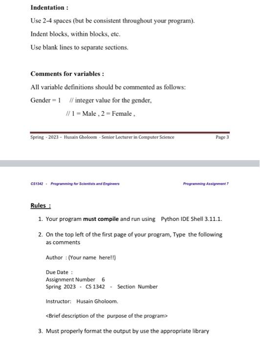 Vrite a Python program that will perform the | Chegg.com