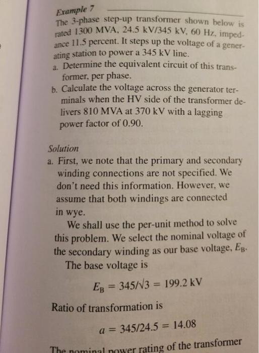 Solved Calculate the nominal currents in the primary and | Chegg.com