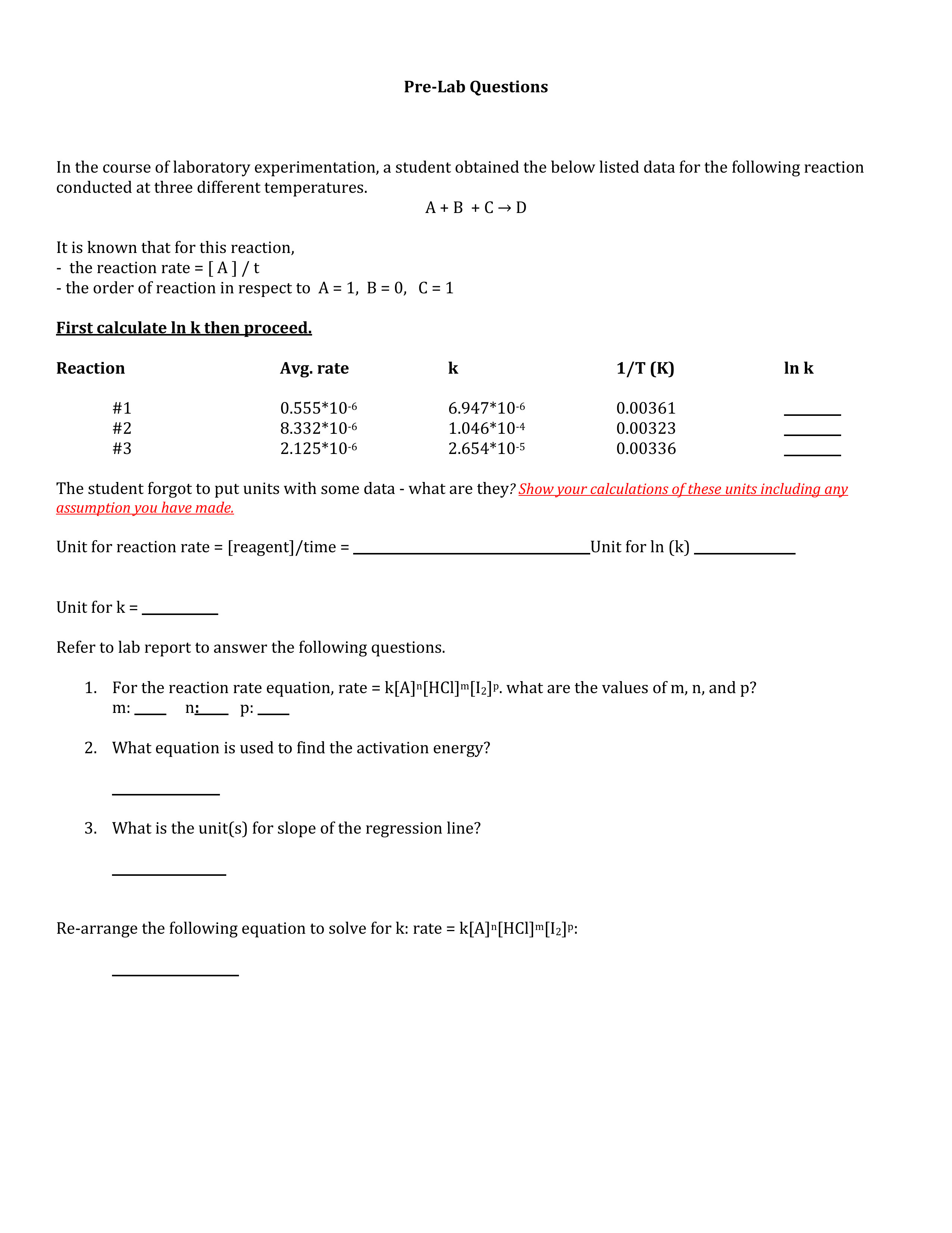 Solved Pre-Lab QuestionsIn the course of laboratory | Chegg.com