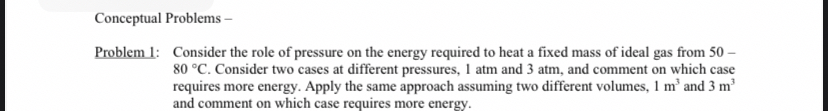 Solved Conceptual Problems -Problem 1: Consider the role of | Chegg.com