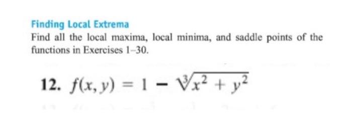 Solved Finding Local Extrema Find all the local maxima, | Chegg.com
