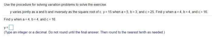 Solved Use the procedure for solving variation problems to | Chegg.com