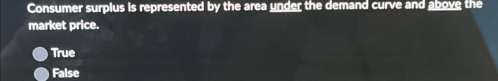Solved Consumer surplus is represented by the area under the | Chegg.com