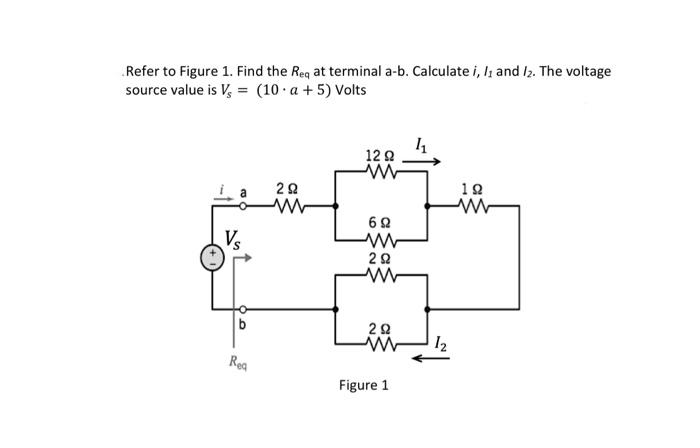 Solved Refer to Figure 1 . Find the Req at terminal a-b. | Chegg.com