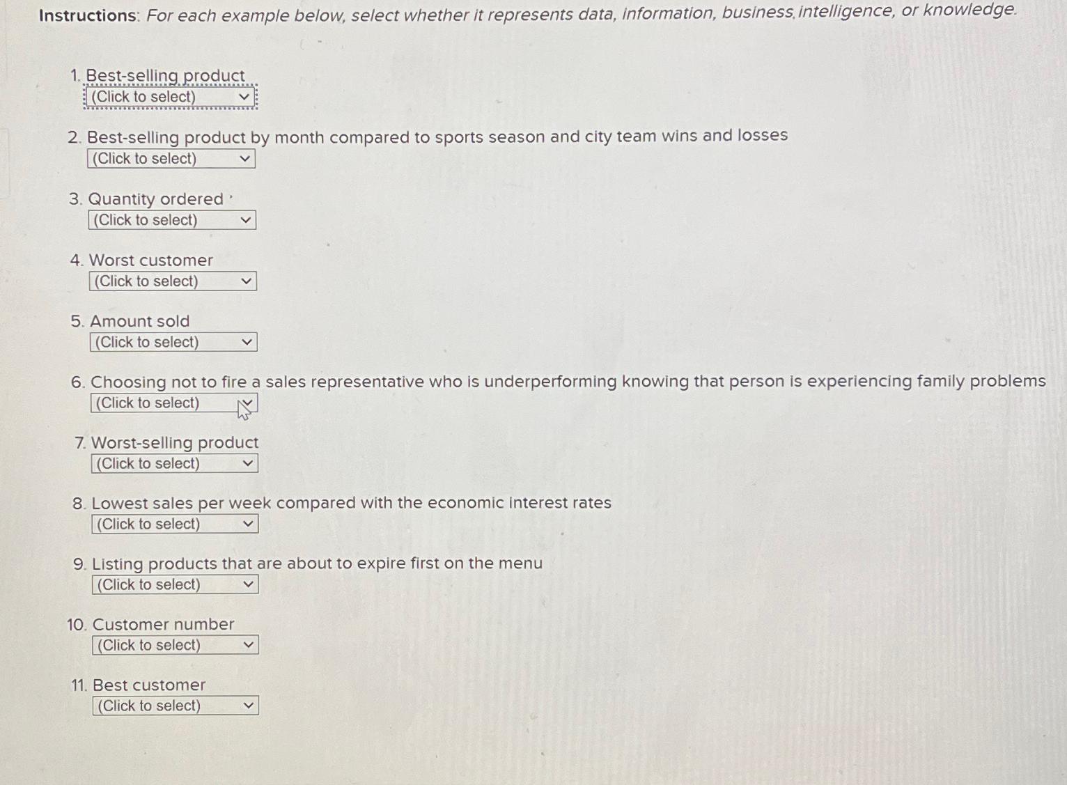 Solved Instructions: For each example below, select whether | Chegg.com