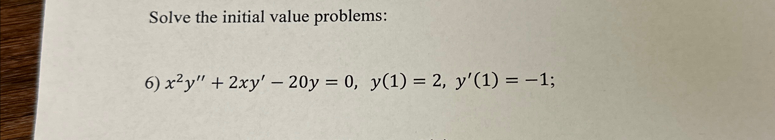 Solved Solve the initial value | Chegg.com