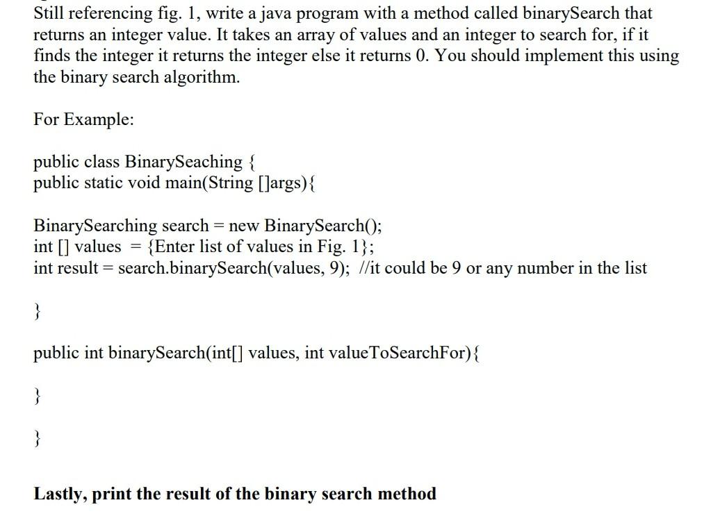 Solved Still referencing fig. 1, write a java program with a | Chegg.com