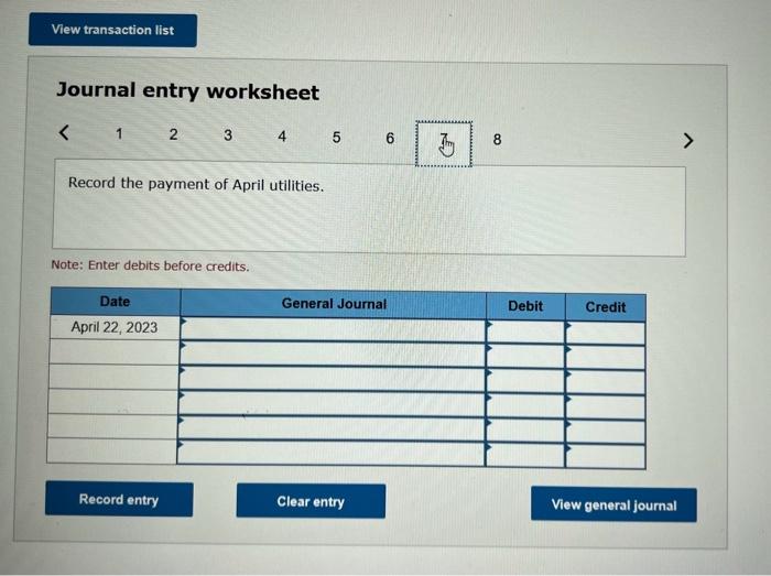 Solved Journal entry worksheet 56 Record cash collected for | Chegg.com