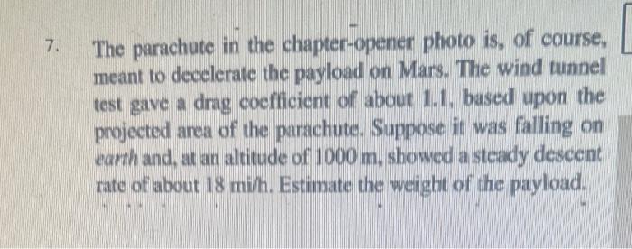 Solved The parachute in the chapter-opener photo is, of | Chegg.com