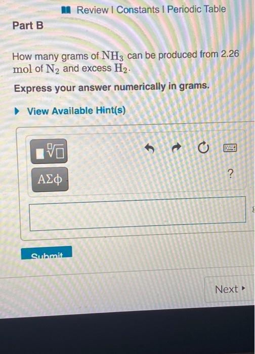 Solved MA Review | Constants I Periodic Table Part B How | Chegg.com
