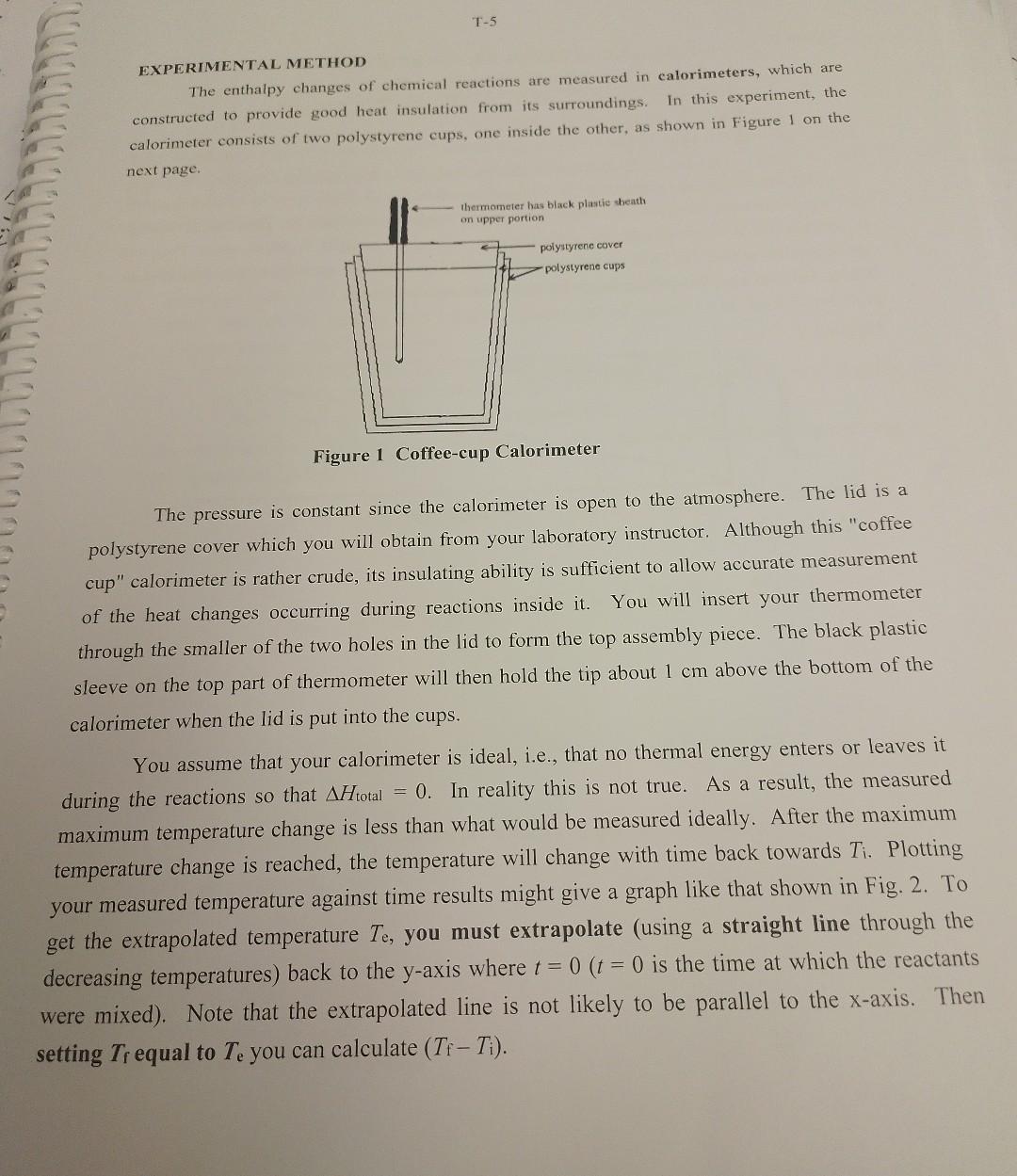 OBJECTIVES A simple calorimeter will be used in Part | Chegg.com