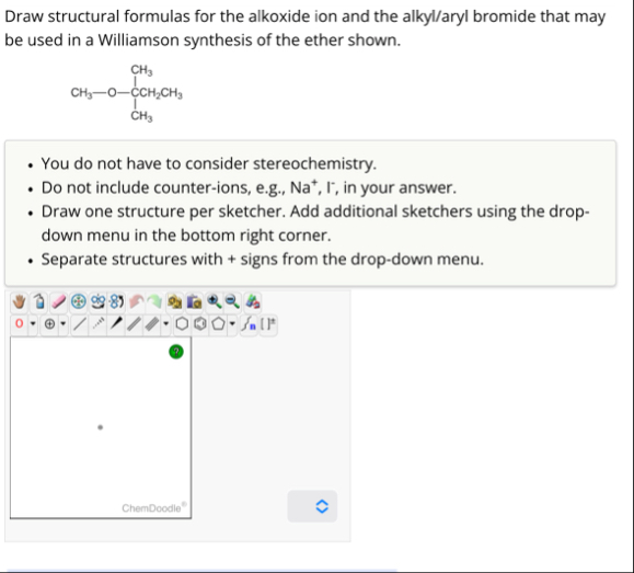 Solved Draw structural formulas for the alkoxide ion and the | Chegg.com