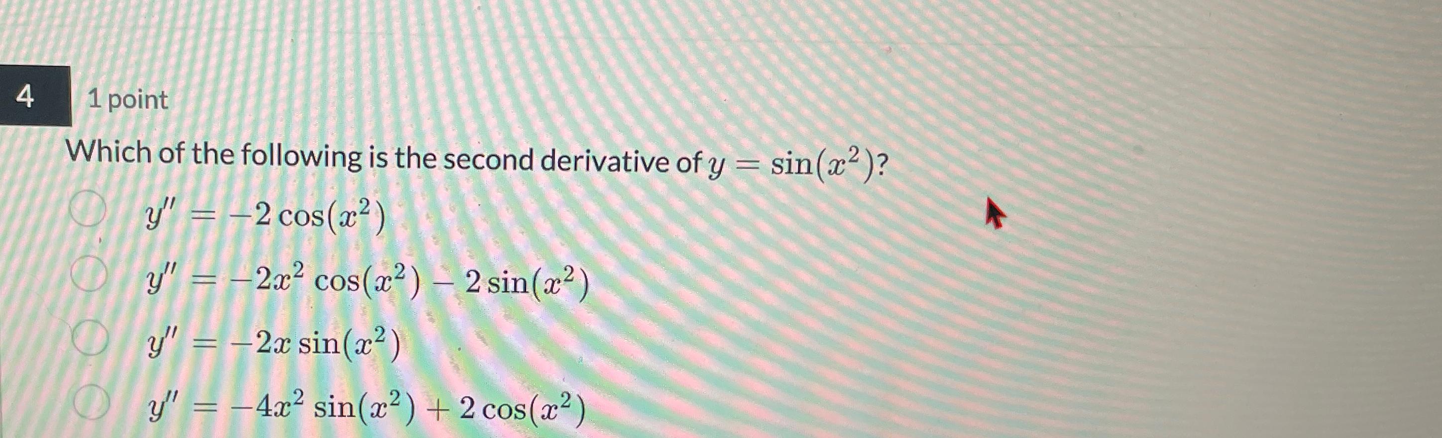 Solved 41 ﻿pointWhich of the following is the second | Chegg.com