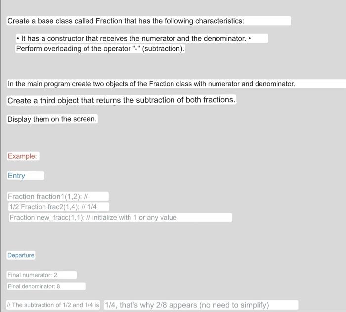 Solved Reinforce and practice the concepts of operator | Chegg.com