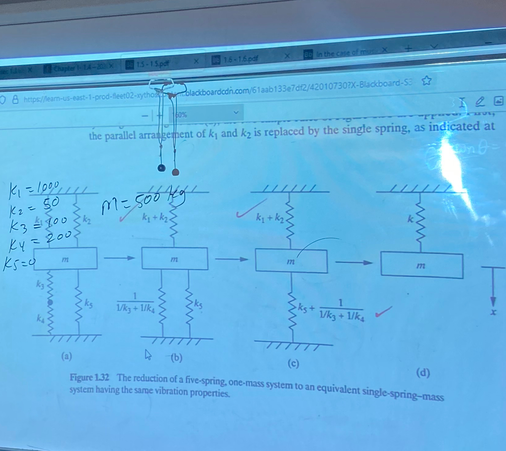 the parallel arratgethent of k1 ﻿and k2 ﻿is replaced | Chegg.com