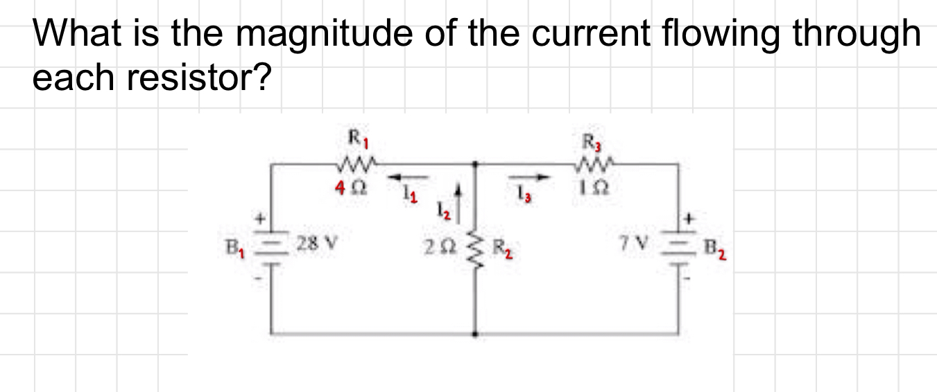 Solved What is the magnitude of the current flowing through | Chegg.com
